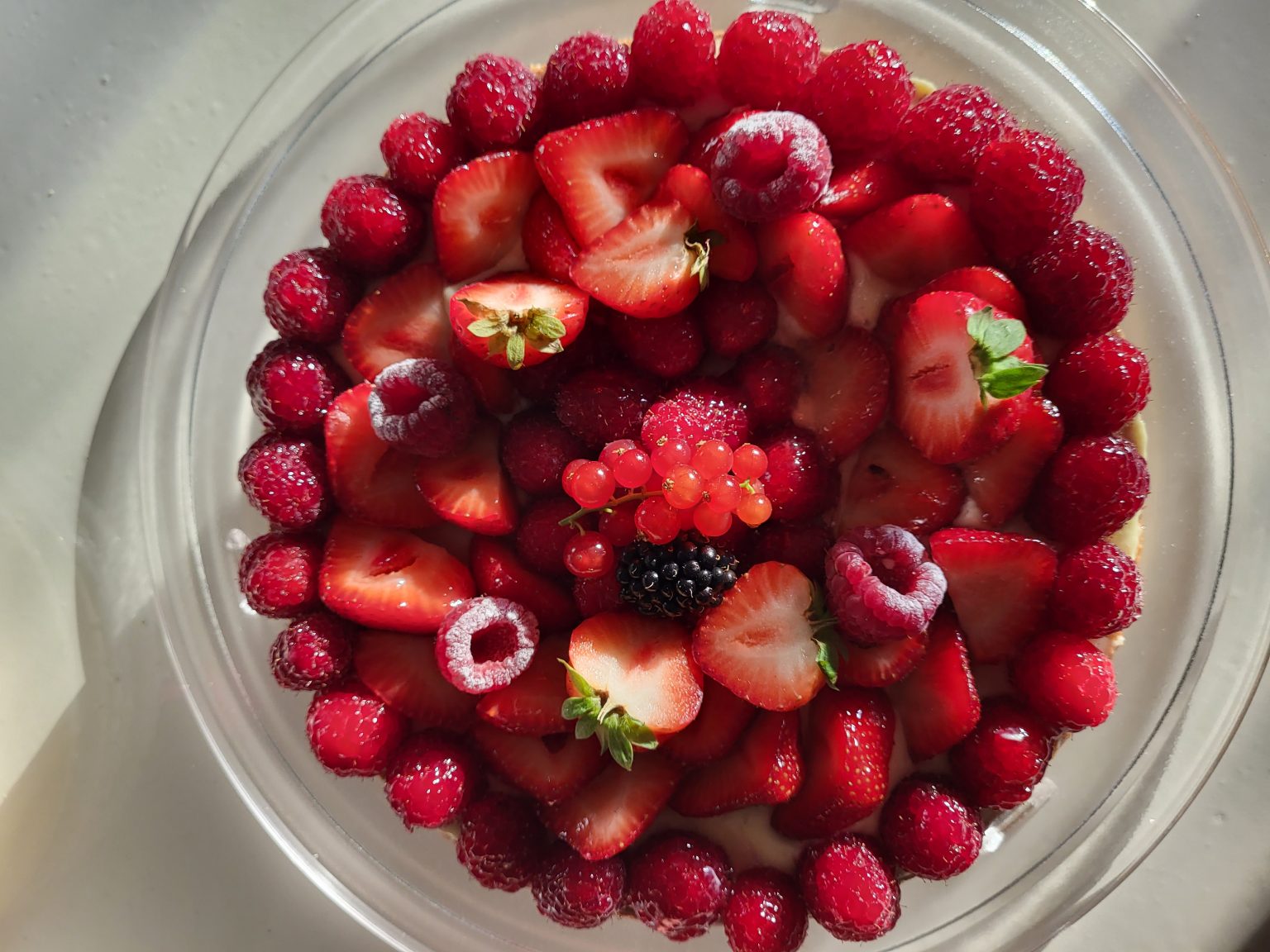 Tarte aux Fruits Rouges, Crème Vanille >